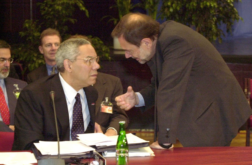 Patten: 'No parking of Mid East road map'